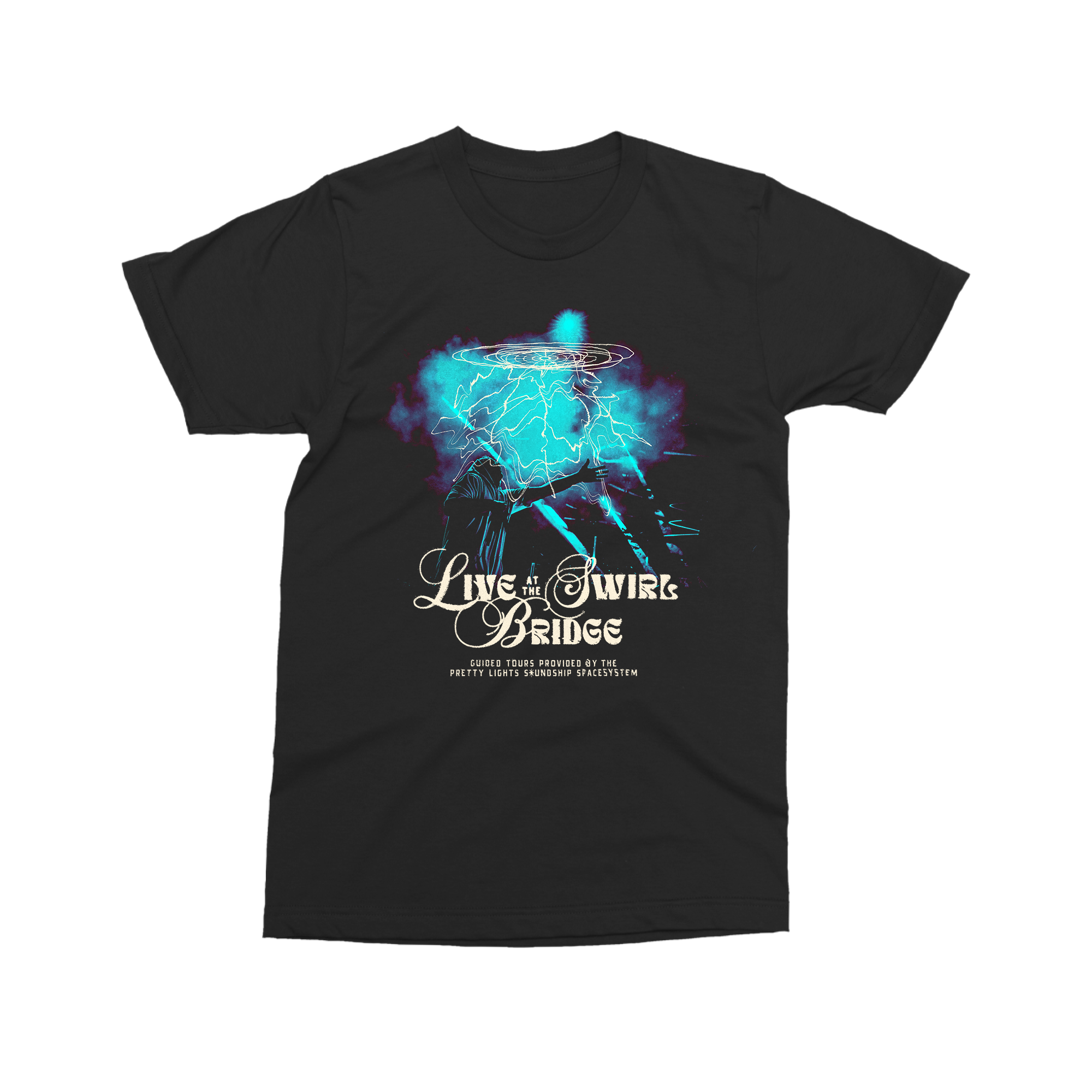 Live from the Swirl Bridge Tee (Black) – Pretty Lights